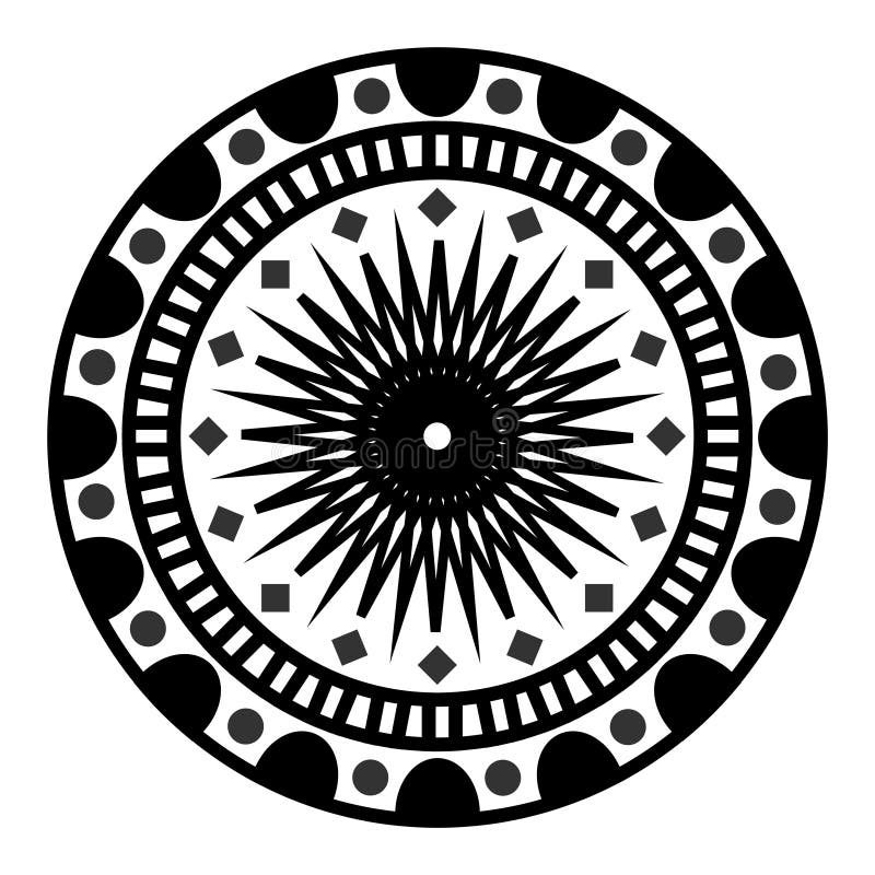 Simple Mandala Art with Dots, Square, Strips and Beautifull Pattern ...