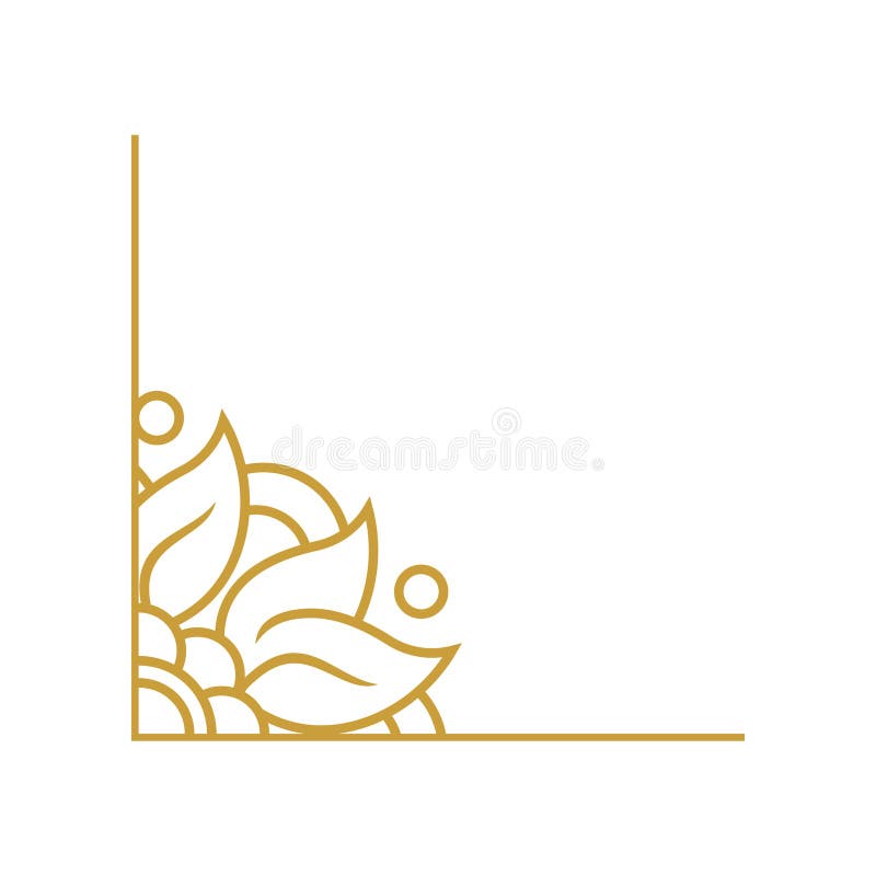 Simple Mandala Frame Vector Design Stock Vector - Illustration of ...