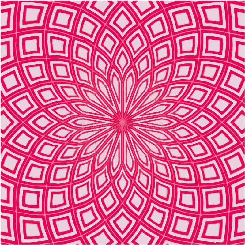 Simple Mandala with Geometric Patterns Stock Vector - Illustration of ...