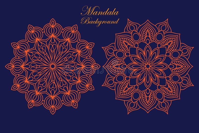 Simple Mandala Outline for Backgrounds Stock Illustration ...