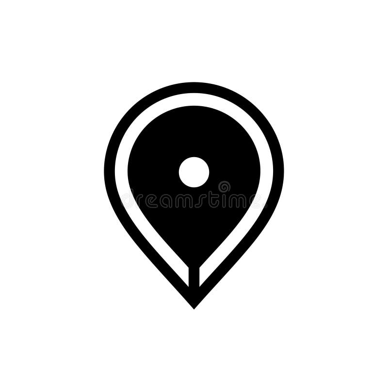 Simple Map Pin Icon Design Vector Illustration Stock Vector ...