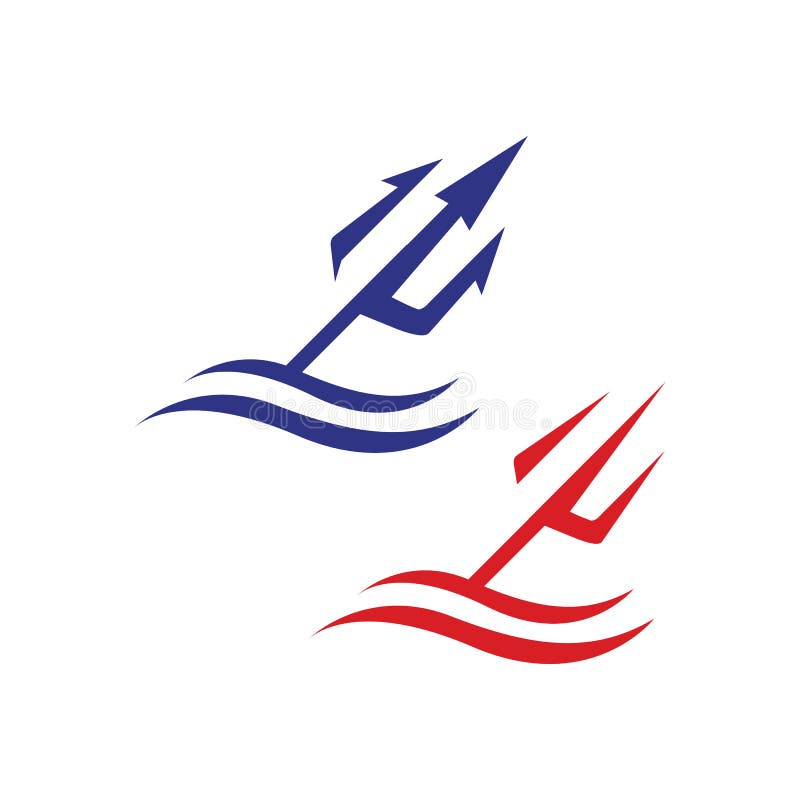 Simple Mark Trident Logo Vector Brand Design Template Illustrations ...