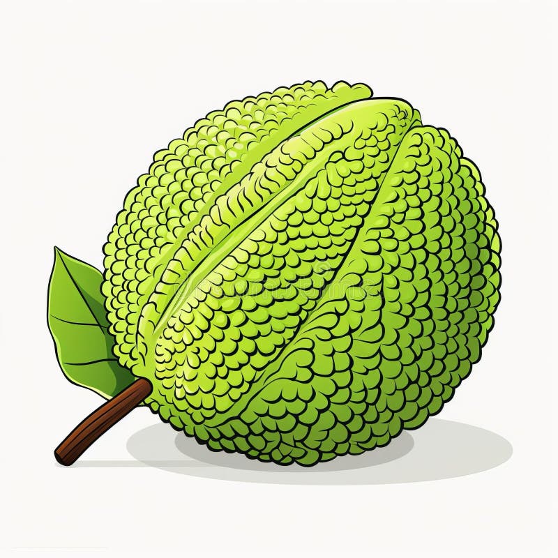 Breadfruit Fruit Simple Illustration Stock Illustrations – 106 Breadfruit Fruit Simple ...