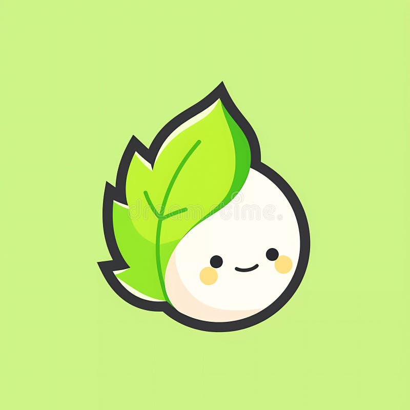 Simple Mascot for a Plant Company. Generative Ai Design Stock ...