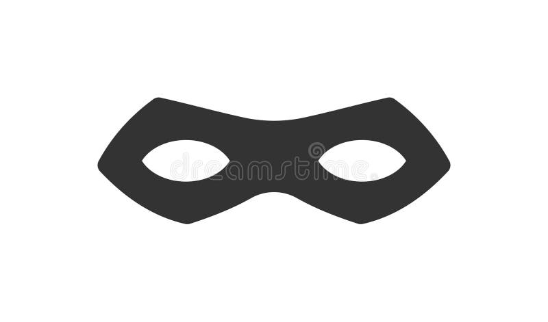 Simple Mask To Protect Secret Identity Icon. Vector Illustration Stock ...