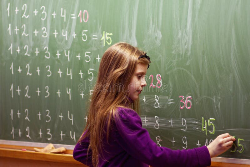 Simple math stock image. Image of school, child, figures - 37866947