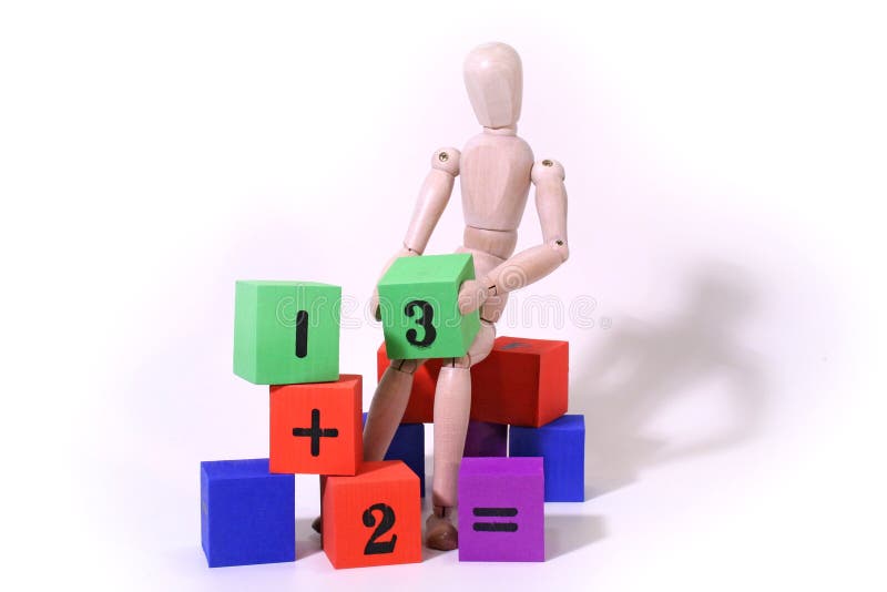 Simple Math stock photo. Image of learn, understand, blocks - 4546494