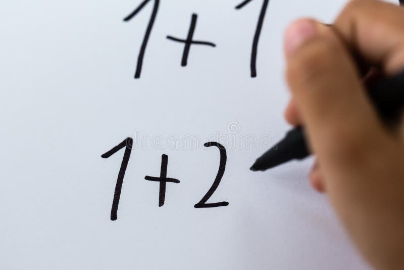 Simple math formula stock photo. Image of arithmetic, ballpen - 4211680
