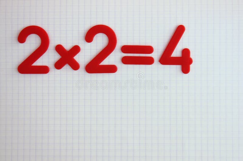 2x2, Simple Mathematical Formula Stock Image - Image of symbol, vivid ...