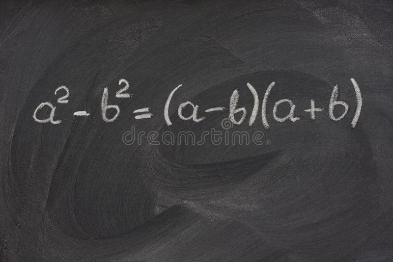 Simple Mathematical Formula on a Blackboard Stock Image - Image of ...