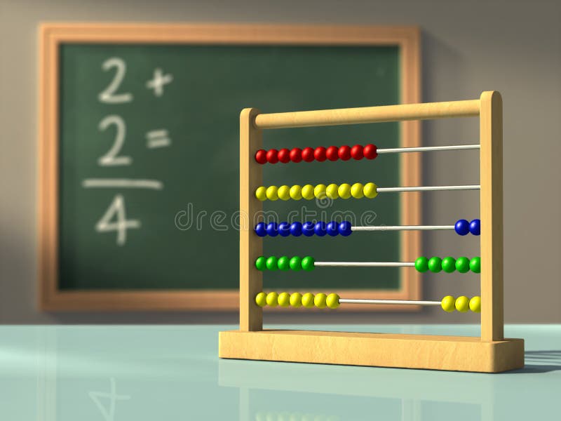 Simple mathematics stock illustration. Illustration of colorful - 7568989