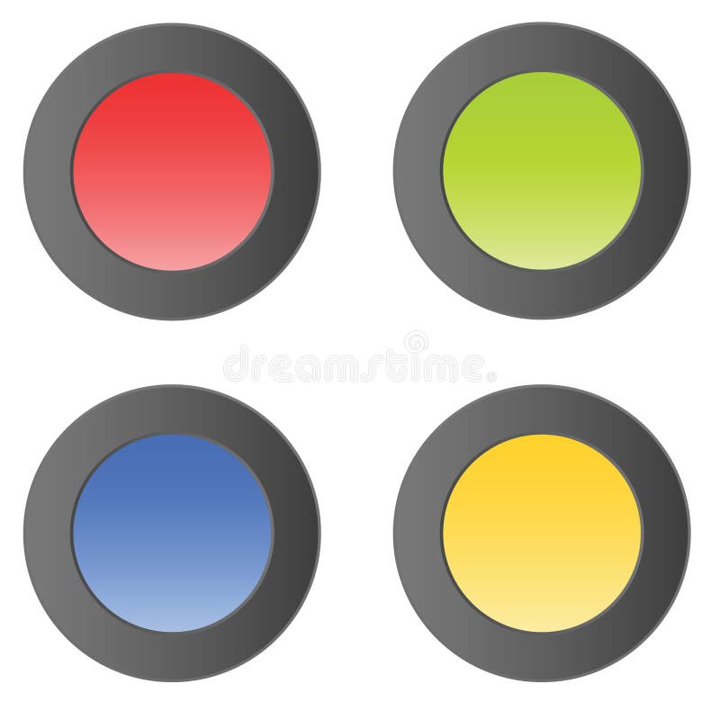 Simple matt vector buttons stock vector. Illustration of design - 8957512