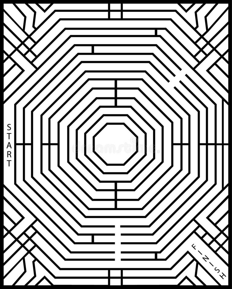 Simple Maze Stock Illustrations – 18,668 Simple Maze Stock ...