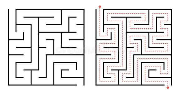 Simple Maze Stock Illustrations – 17,793 Simple Maze Stock ...