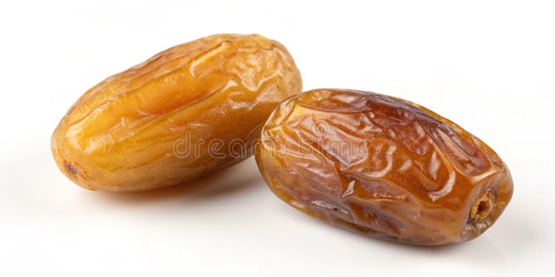 Two Date Fruits on White Background Stock Illustration - Illustration ...