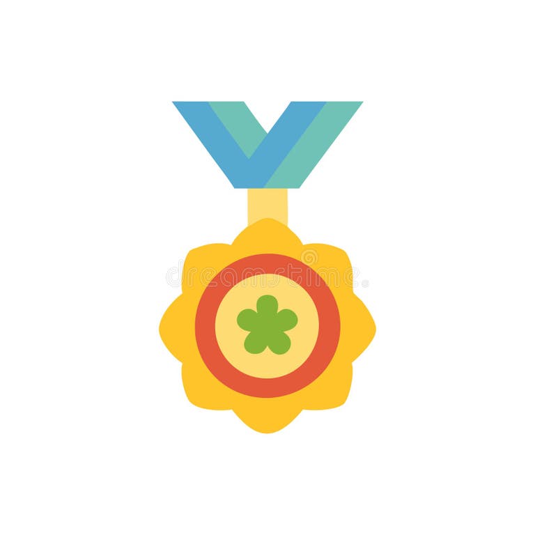 Simple Medallion Icon for Awards Stock Illustration - Illustration of ...