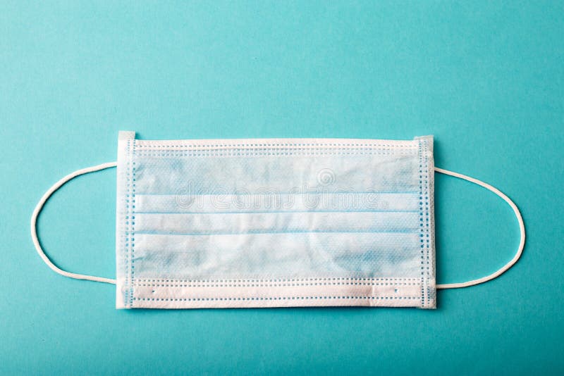 Simple Medical Mask on a Colorful Background. Creative Stock Image ...