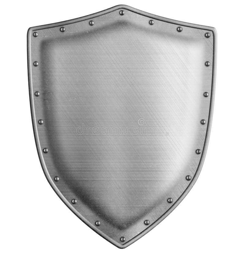 Simple Medieval Shield 3d Illustration Stock Image - Image of aged ...