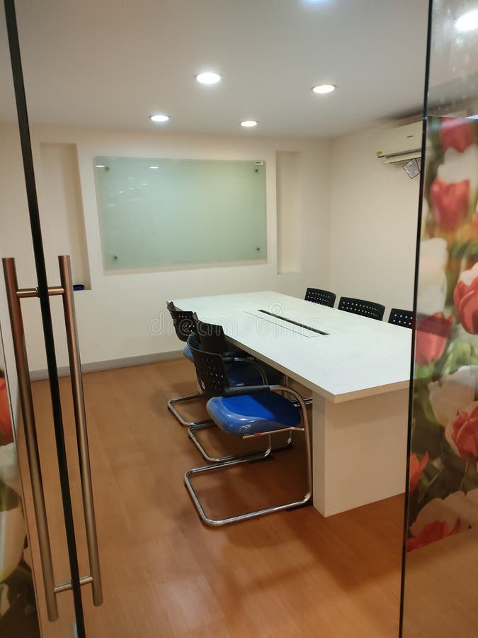 Simple Meeting Room Design at Workspace Stock Photo - Image of room ...