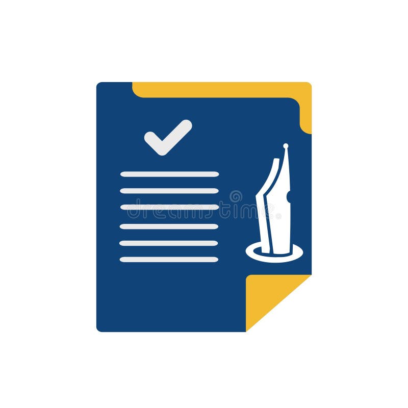 Simple Memo and Pen Button Application Icon and Logo Vector Stock ...