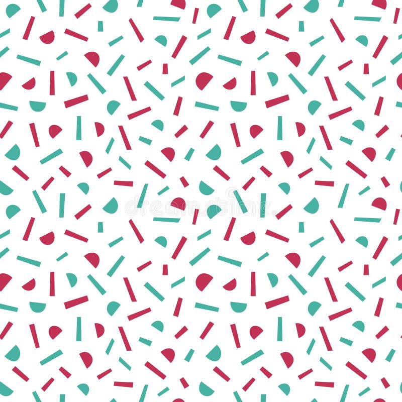 Simple Memphis Style Pattern. Seamless Abstract Background Stock Vector ...