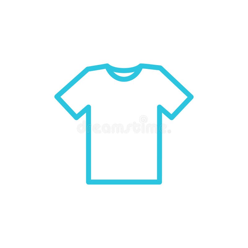 Simple Men T-Shirt Icon. Isolated on White Background Stock Vector ...