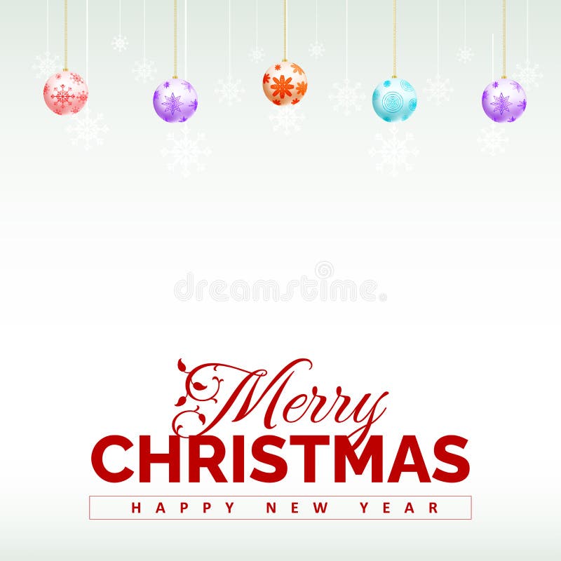 Simple Merry Christmas Light Color Background Creative New Post Design ...