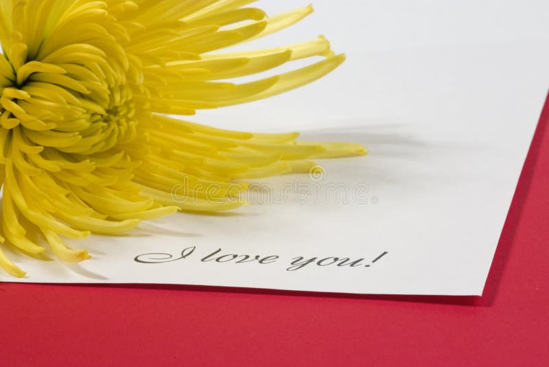 Simple message stock image. Image of stamp, flower, note - 1731355
