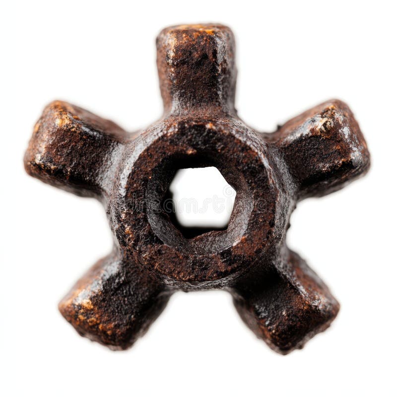 A Simple Metal Cross Rests Prominently on a Clean White Surface ...