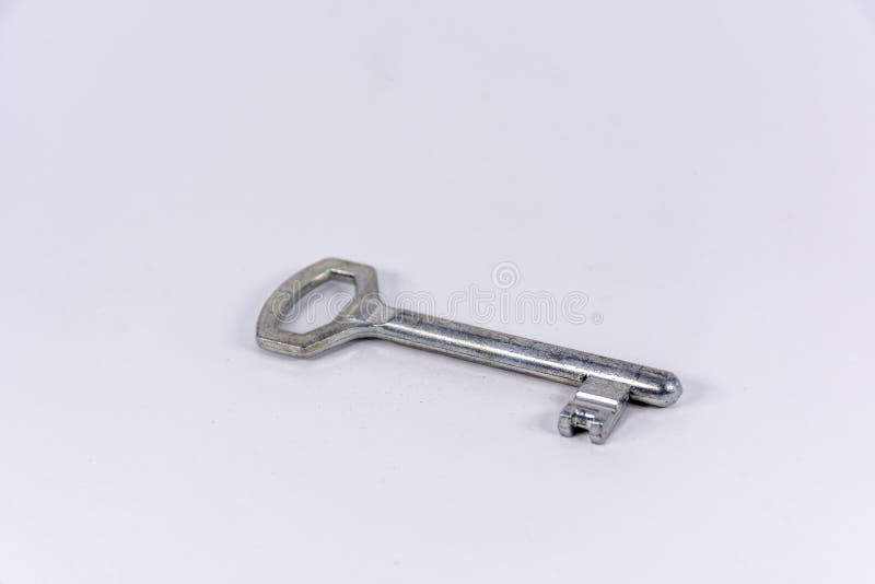 Simple metal key stock image. Image of lock, retro, door - 100534787