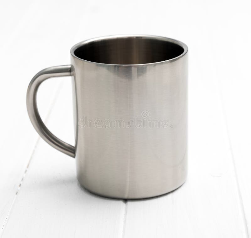 Simple Metallic Cup Good for Traveling Stock Photo - Image of metal ...