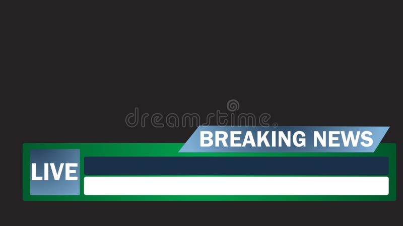 Simple Metallic Lower Third Design, Cable Tv News Channel Broadcasting ...