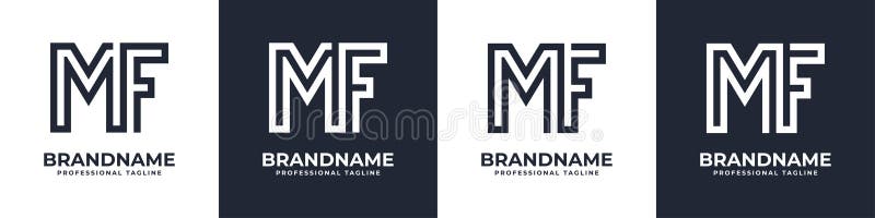 Simple MF Monogram Logo, Suitable for Any Business with MF or FM ...