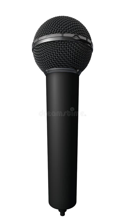 Simple microphone stock illustration. Illustration of closeup - 58270545