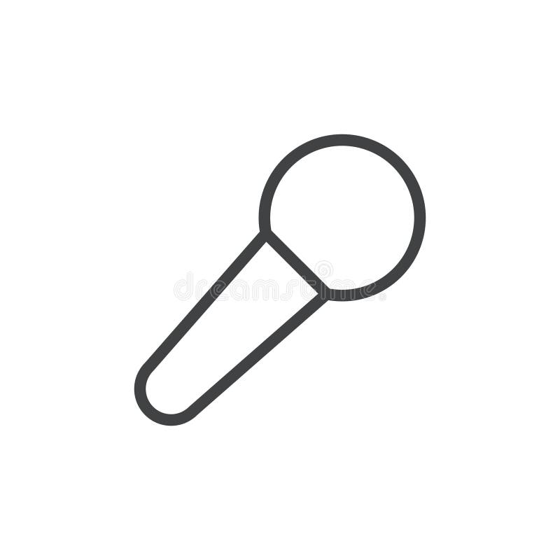 Simple Microphone Icon Symbolizing Audio or Speech Stock Vector ...