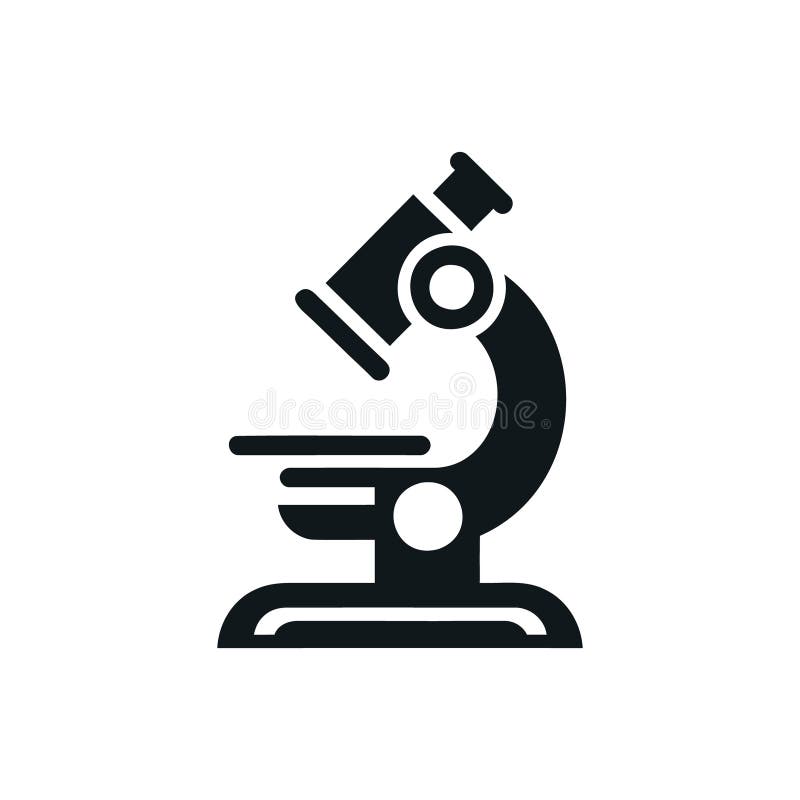 Simple Microscope Icon Isolated Stock Vector - Illustration of ...