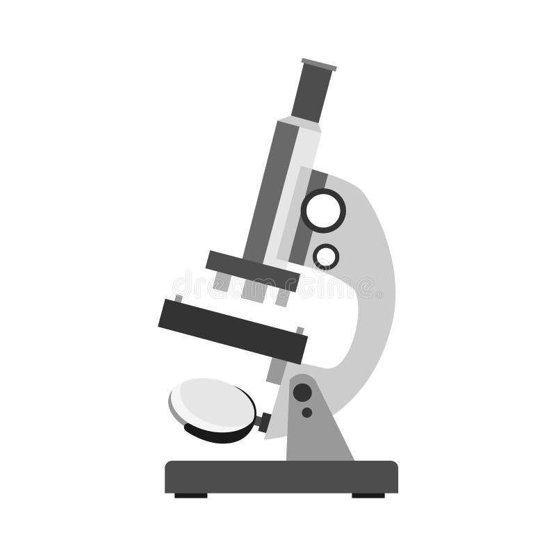 Simple Microscope Clipart Black And White