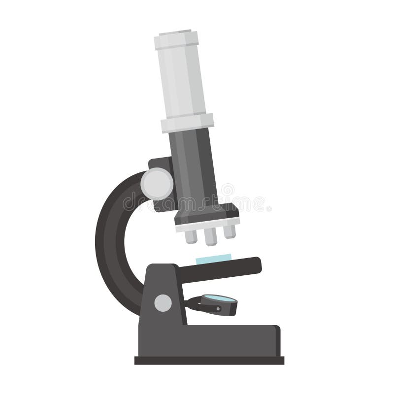 Simple Microscope Vector Illustration Stock Vector - Illustration of ...