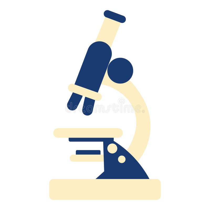 Simple Microscope Vector Illustration in Flat Style Stock Vector ...