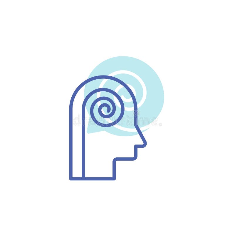 Simple Mind Line Vector Icon, Thinking, Human Brain Stock Vector ...