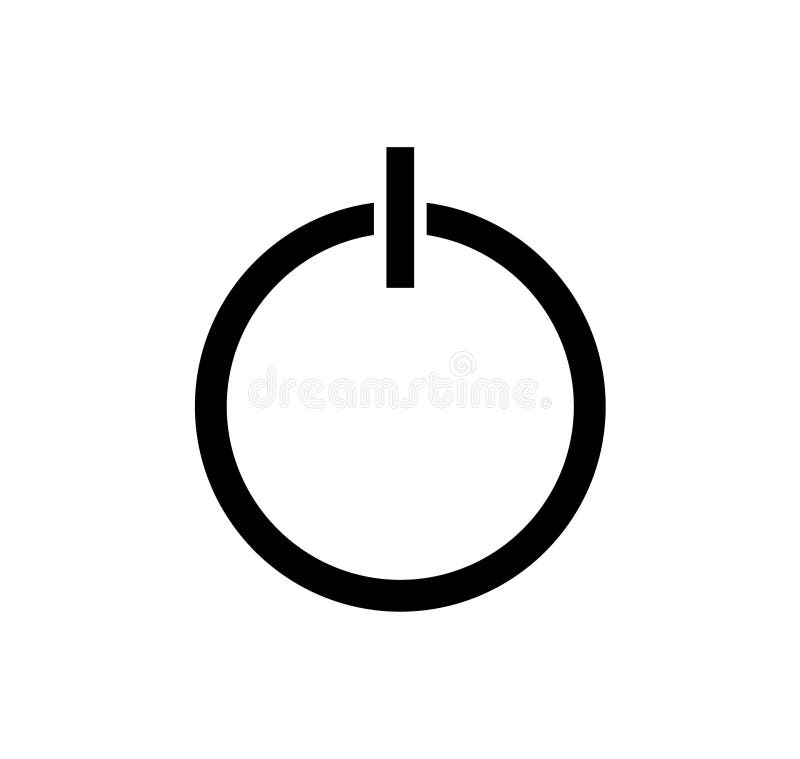 Turn off computer symbol stock vector. Illustration of design - 118251637