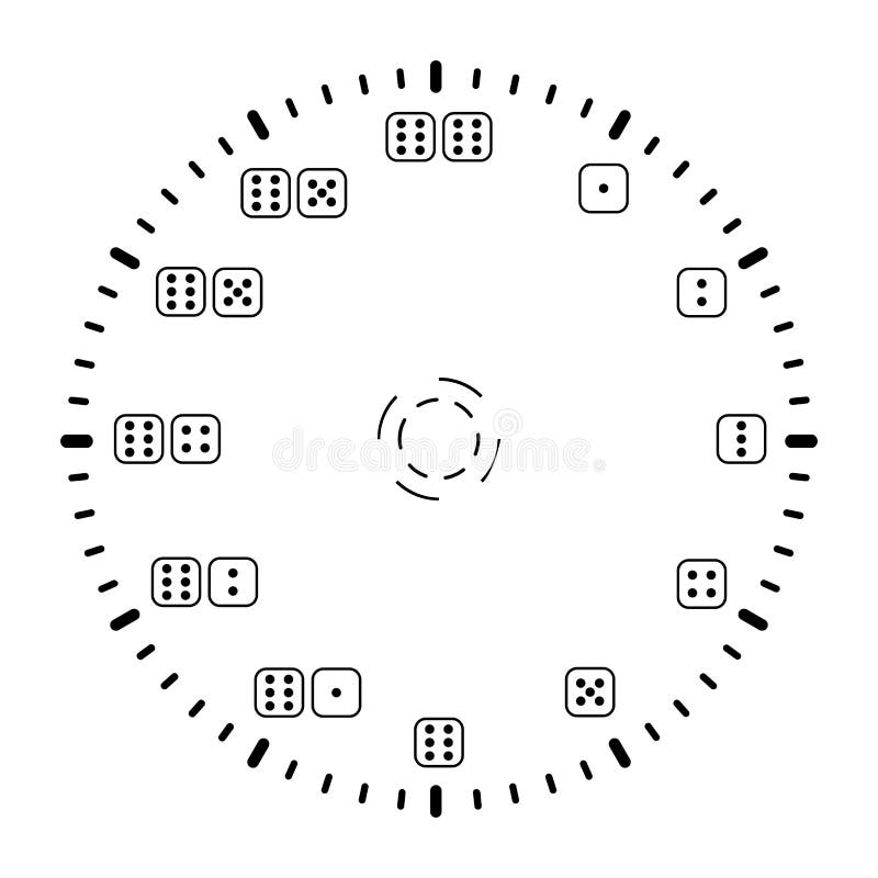 Clock Dial Vector. Precise and Simple Design, Minimalist Style, Black ...