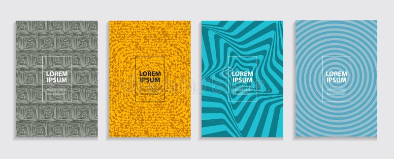Simple Minimal Covers Template Design. Future Geometric Pattern Stock ...