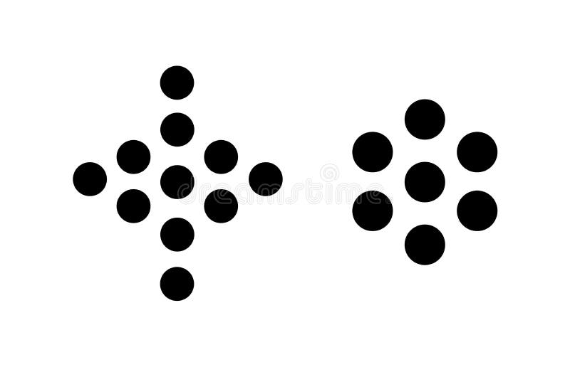 Two Simple Modern Black Dot Logos Stock Vector - Illustration of style ...