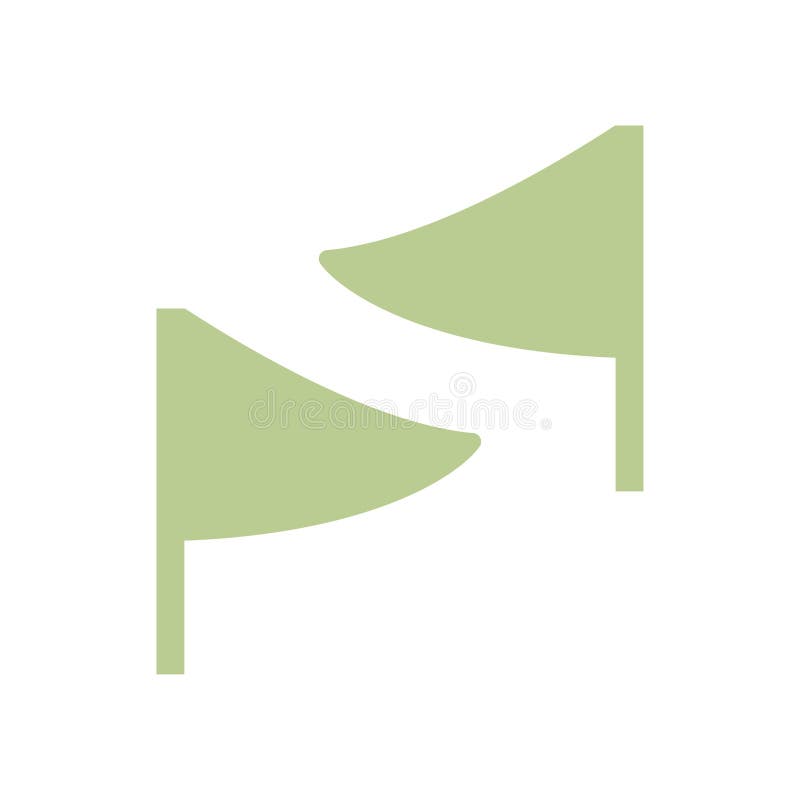 Simple Minimal Flat Flag Logo Design Vector Stock Vector - Illustration ...