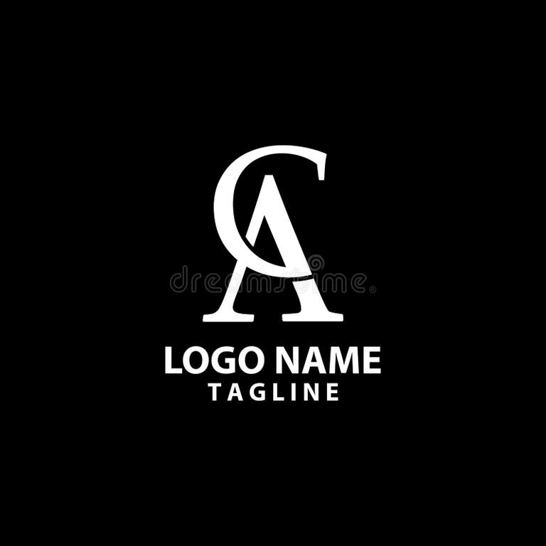 Initial Letter CA Monogram Logo Design Vector Stock Vector ...