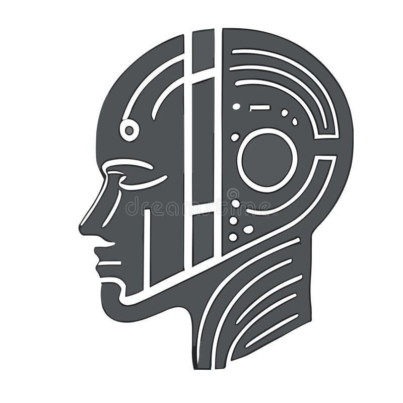 Simple Minimal Logo of Artificial Intelligence. Vector Logo for Ai ...