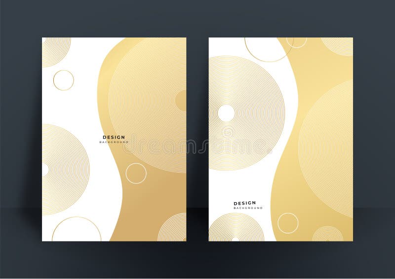 Simple Minimal Luxury White Gold Background Stock Illustration ...