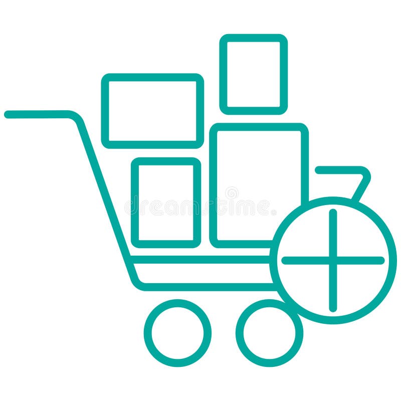 Simple Minimal Modern Line Icon of Adding a Bulk Order or a Set of ...