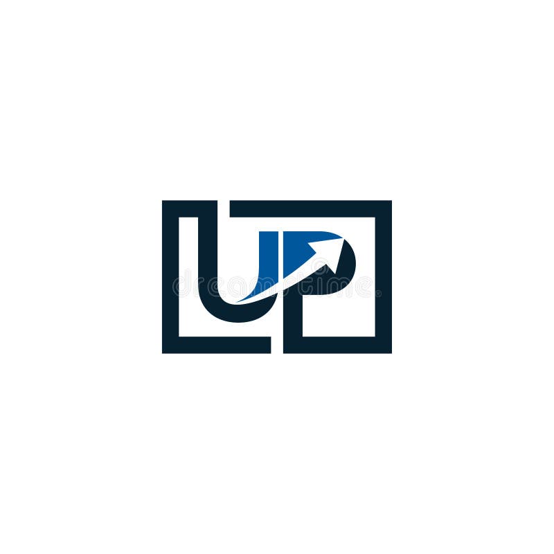 Simple Minimal Up Arrow Letter Logo Icon Design, Illustration Vector ...